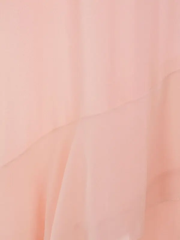 Blumarine Asymmetrical Hem Long Sleeve Dress