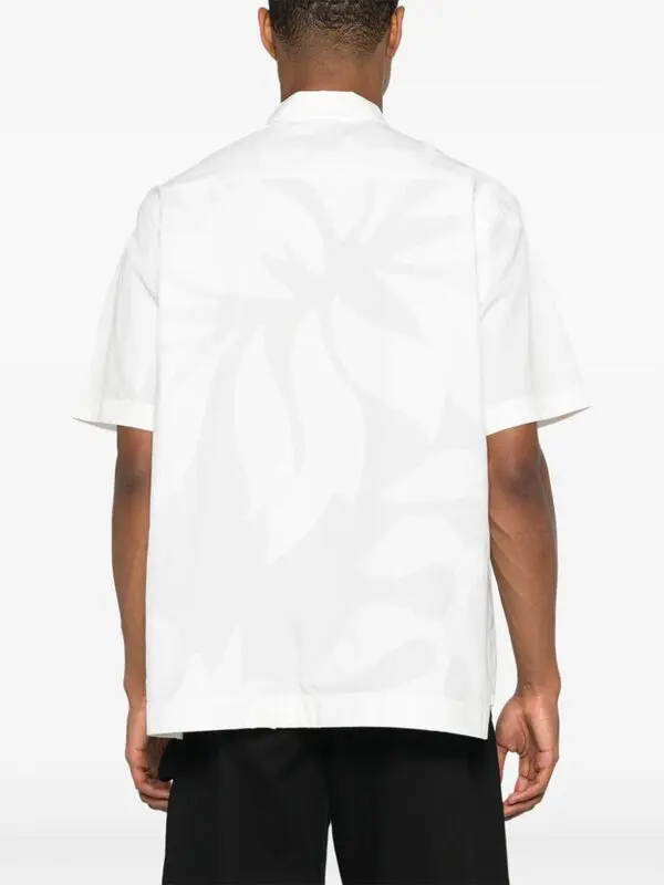 Sacai Embroidered-design Button-up Shirt