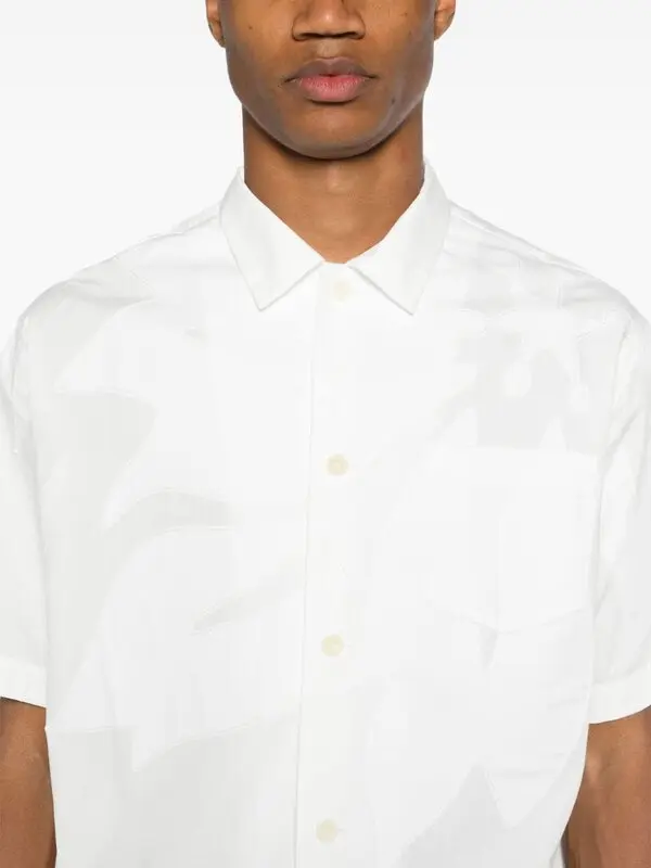 Sacai Embroidered-design Button-up Shirt