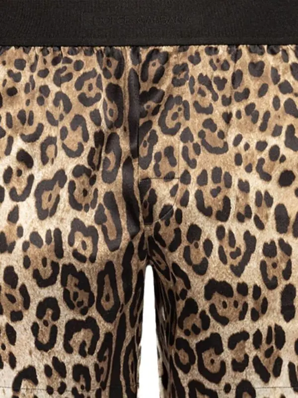 Dolce & Gabbana Leopard-print Silk Boxers
