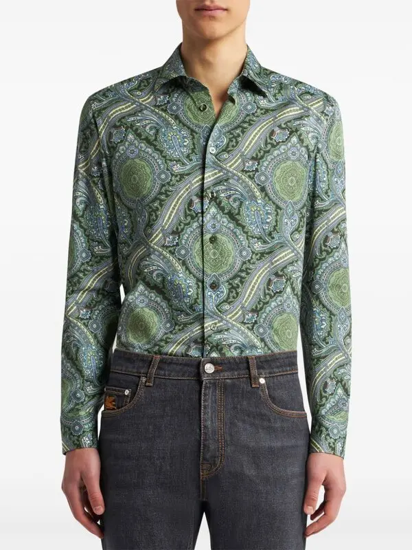 Etro Paisley-print Cotton Shirt