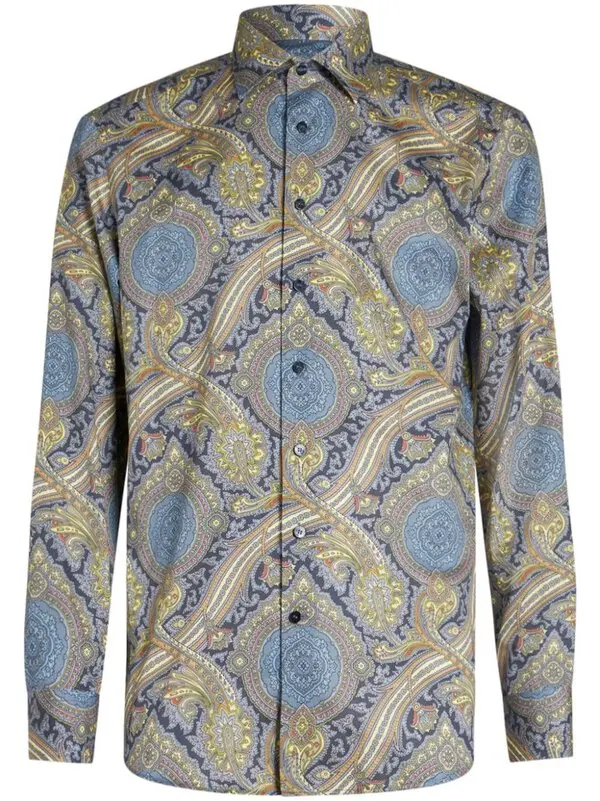 Etro Abstract-print Cotton Shirt