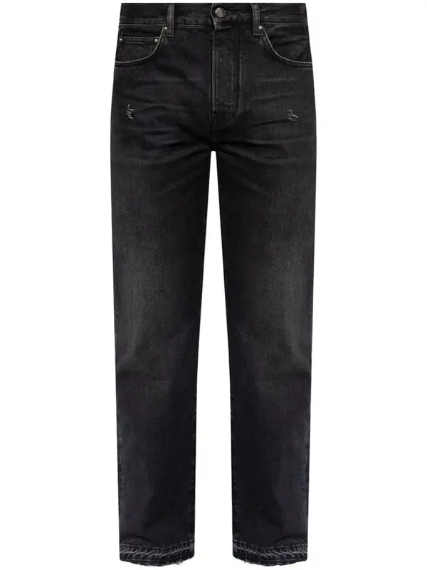 Amiri Mid-rise Straight-leg Jeans