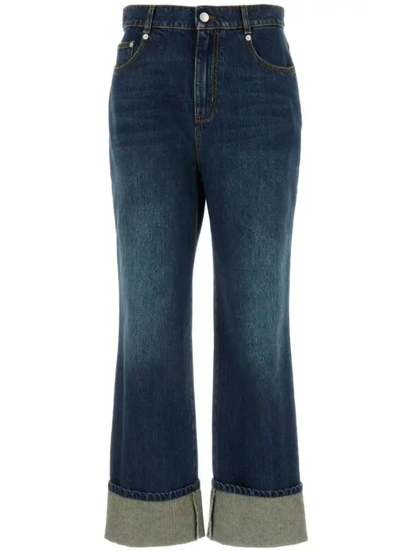 Alexander McQueen Straight-leg Mid-rise Jeans
