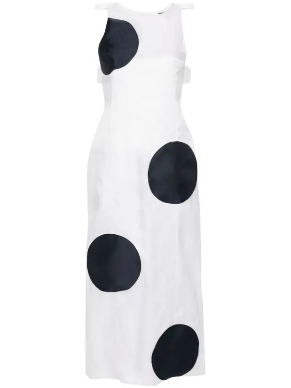 Vivetta Mikado Midi Dress - White