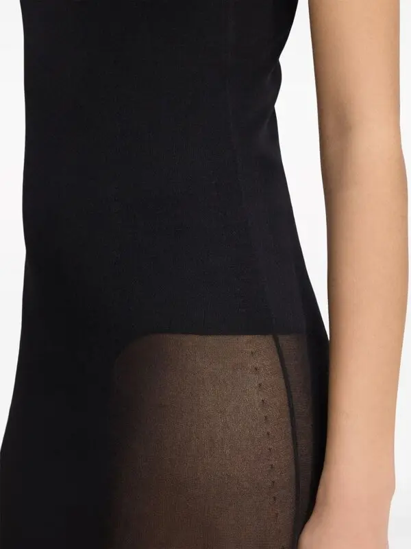 Jacquemus La Robe Maille Roupao Minidress - Black