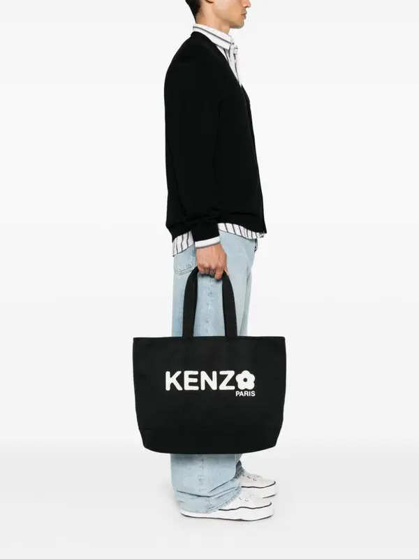 Kenzo Utility Canvas Tote Bag - Black
