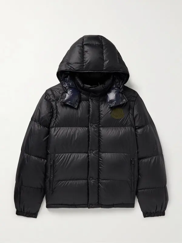 Moncler Cyclone Convertible Quilted Down Jacket - Black