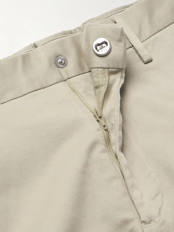 Nn07 Theo 1420 Tapered Organic Cotton-blend Twill Chinos - Neutrals