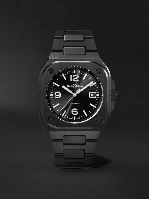 BELL & ROSS Br 05 Automatic Ceramic And Pvd Watch - Black