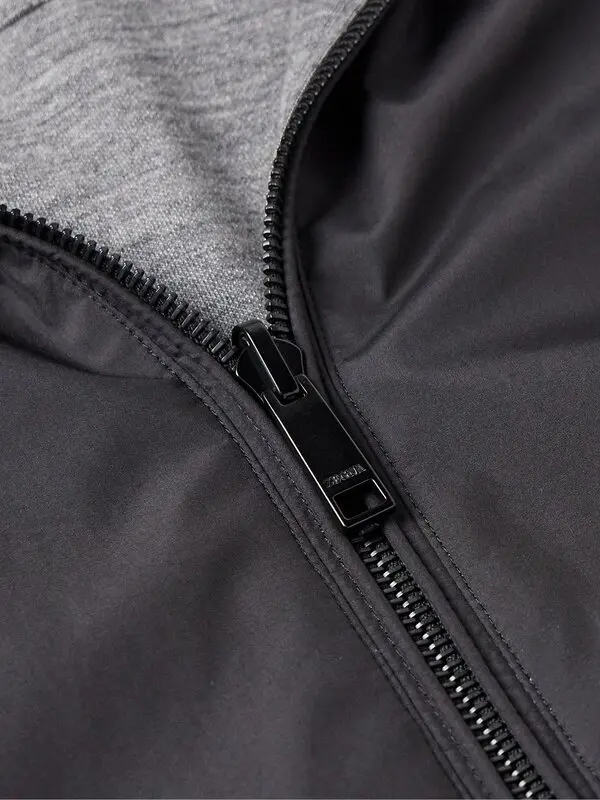 Zegna Reversible Shell Jacket - Black