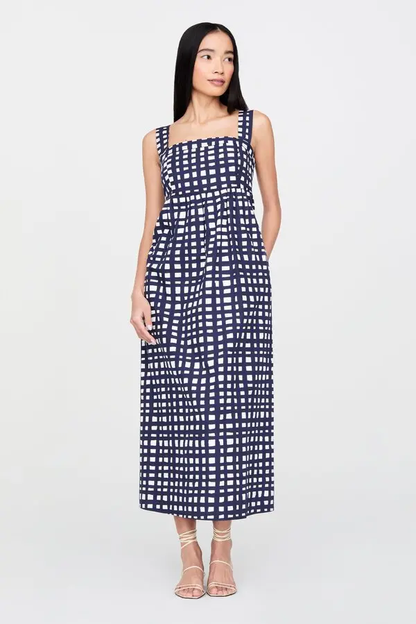 MARIE OLIVER Ellsey Basketweave Midi Dress