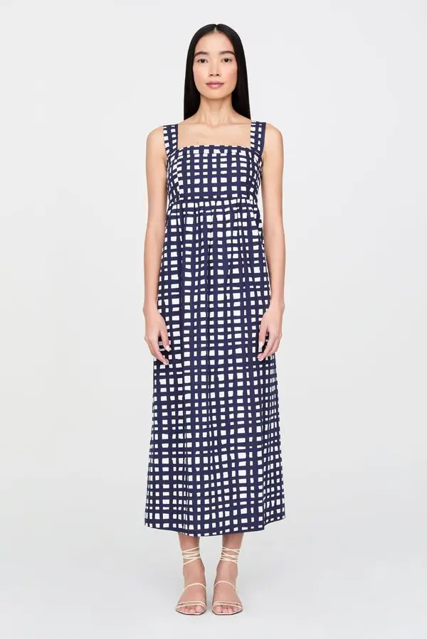 MARIE OLIVER Ellsey Basketweave Midi Dress