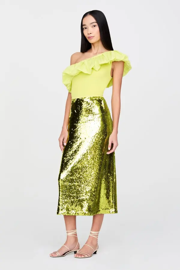 MARIE OLIVER Wray Pencil Skirt - Citrus