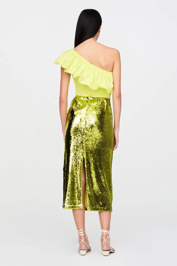 MARIE OLIVER Wray Pencil Skirt - Citrus