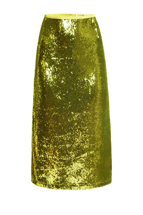 MARIE OLIVER Wray Pencil Skirt - Citrus
