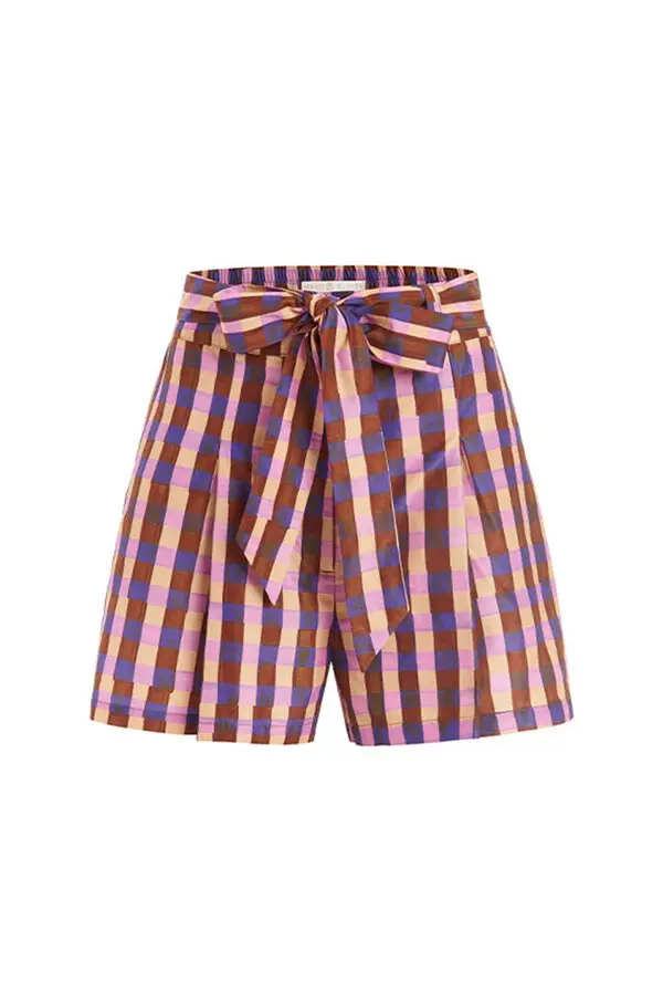 MARIE OLIVER Banks A-line Pleated Short - Cachet