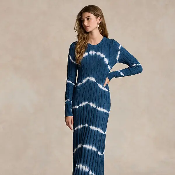 princess polly baby blue dress Ocean Blue Knit Sweater Dress main image 1