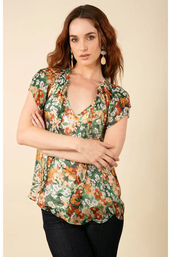 Hale Bob Amina Chiffon Top