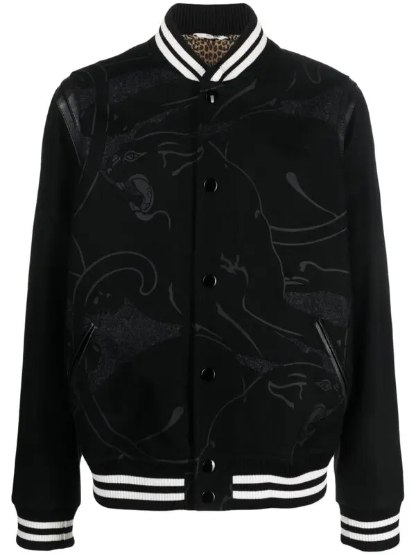 Valentino Garavani Graphic-print Wool Bomber Jacket
