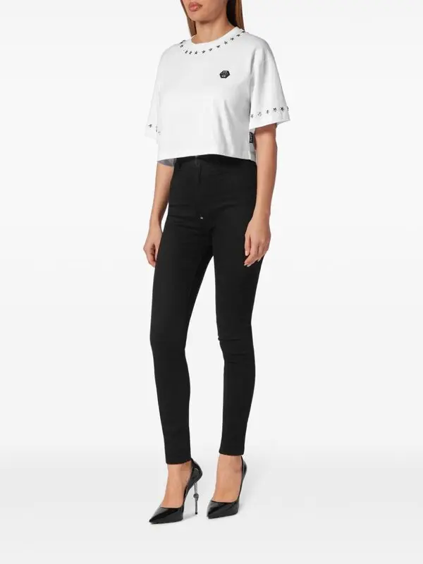 Philipp Plein Star-studded Cropped Top