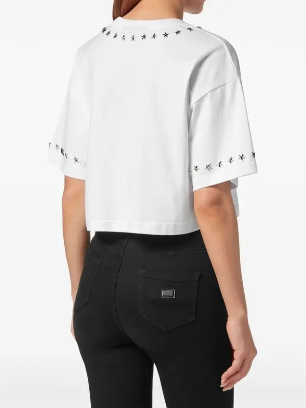 Philipp Plein Star-studded Cropped Top