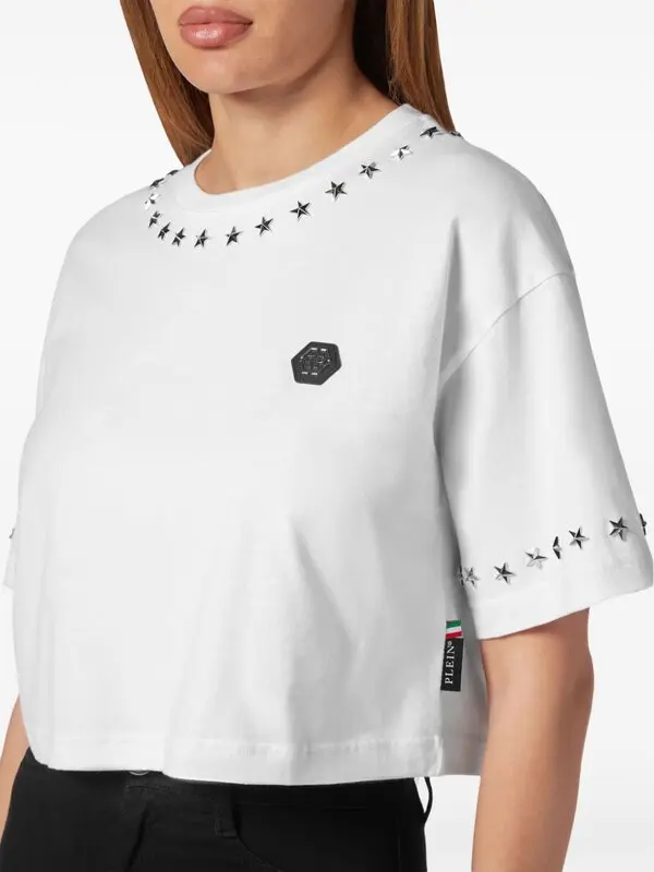 Philipp Plein Star-studded Cropped Top
