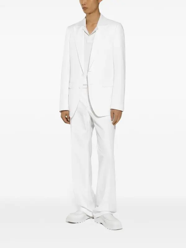 Dolce & Gabbana Logo-embroidered Silk Polo Shirt