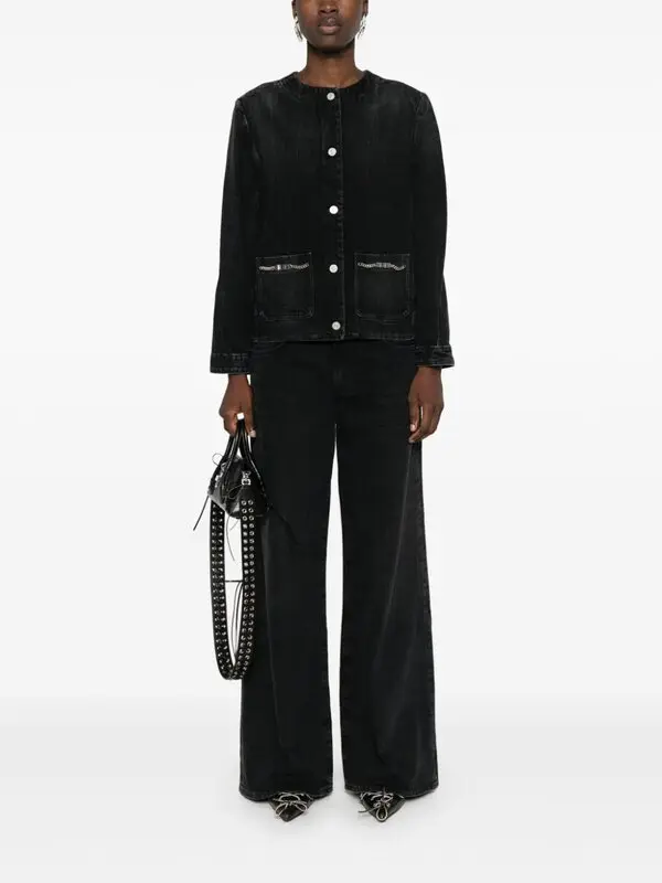 Givenchy Chain-detailing Denim Jacket - Black