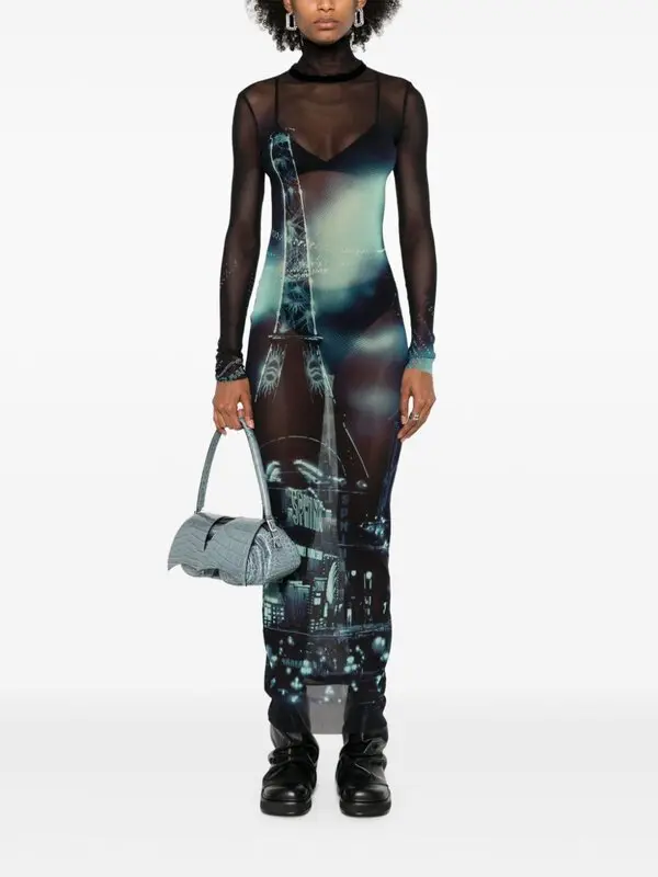 JEAN PAUL GAULTIER Mesh Design Dress