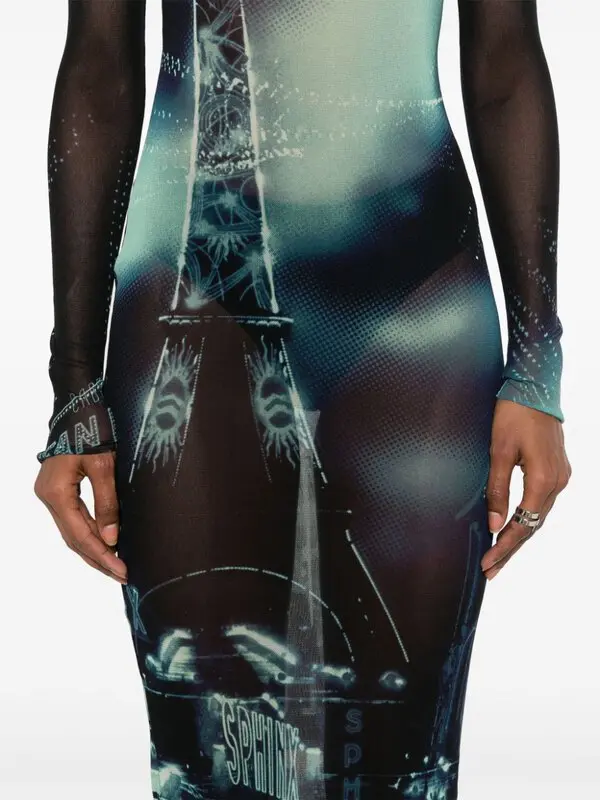 JEAN PAUL GAULTIER Mesh Design Dress