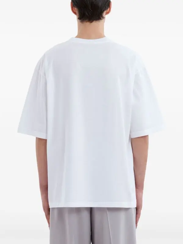 Marni Wrinkled-logo Short-sleeve T-shirt