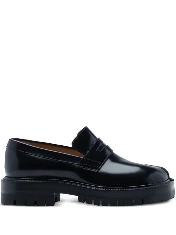 MAISON MARGIELA Tabi County Leather Loafers - Black