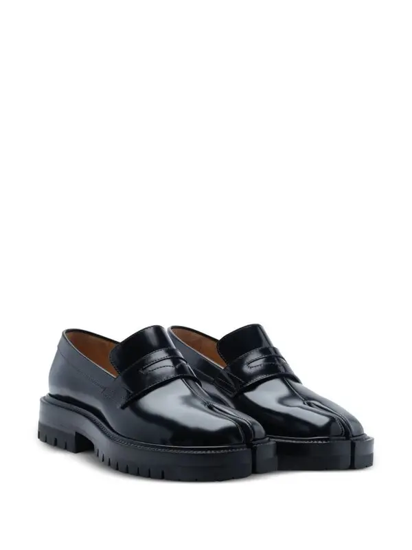MAISON MARGIELA Tabi County Leather Loafers - Black