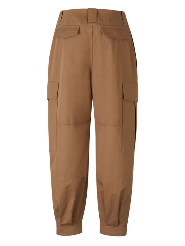 Alexander McQueen Cotton Cargo Trousers - Brown