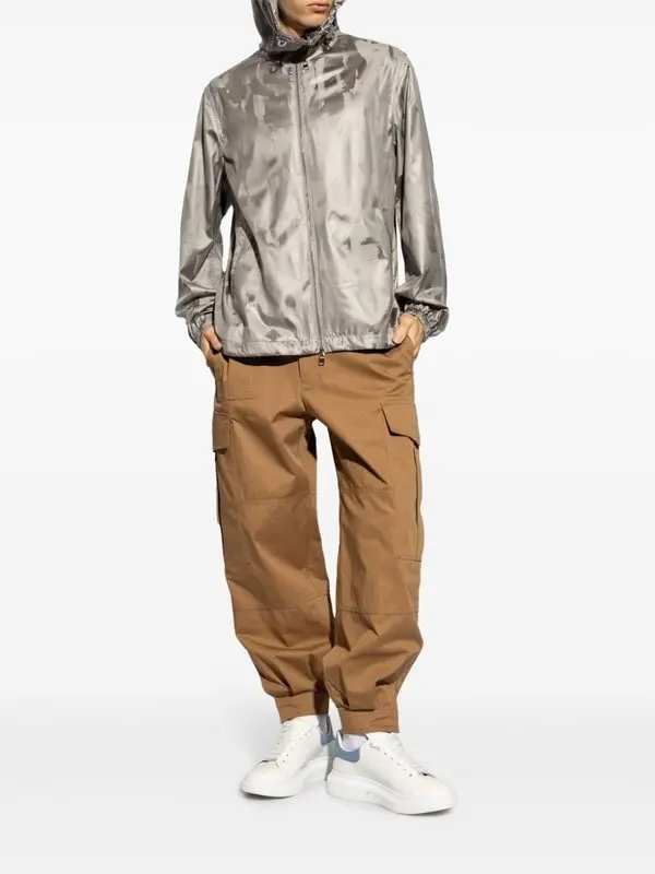 Alexander McQueen Cotton Cargo Trousers - Neutrals