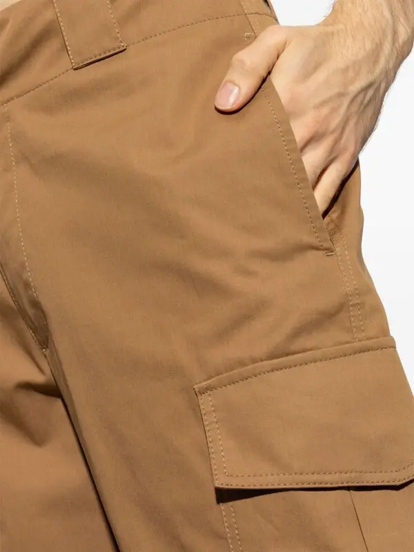 Alexander McQueen Cotton Cargo Trousers - Neutrals