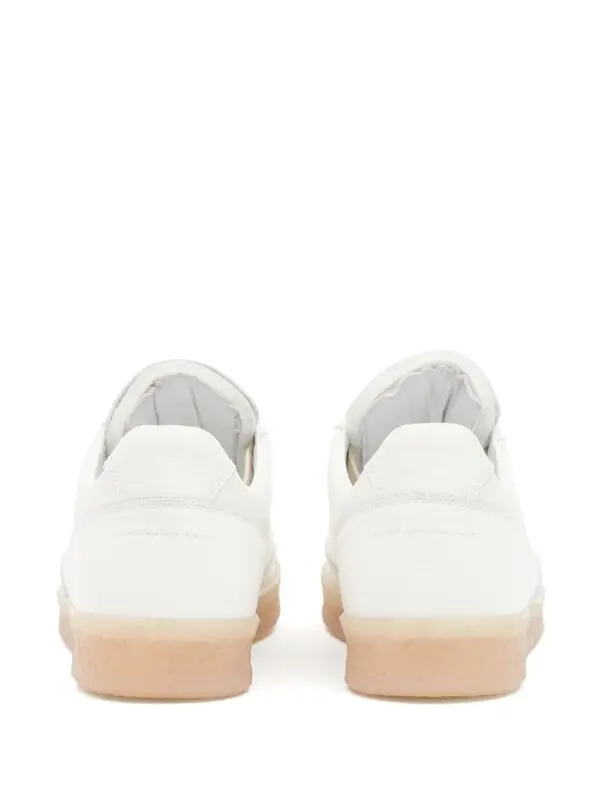 MAISON MARGIELA Stitch-logo Leather Sneakers - White