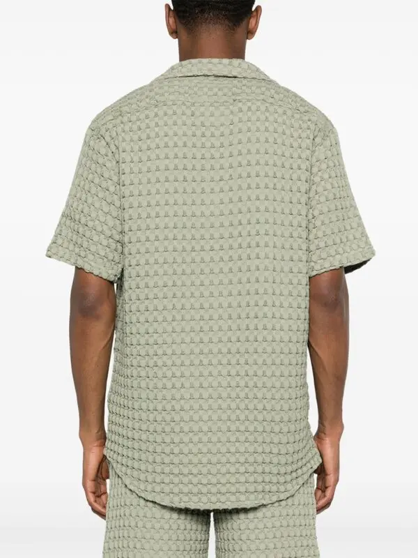 OAS Company Cuba Camp-collar Shirt - Green