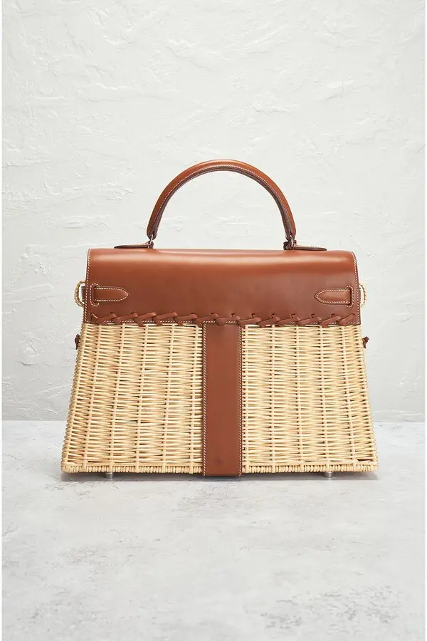 Hermès Wicker Kelly Picnic 35 Handbag