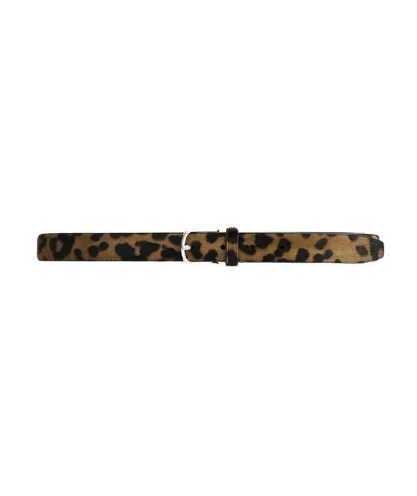TOTEME Print Pony Hair Belt - Leopard