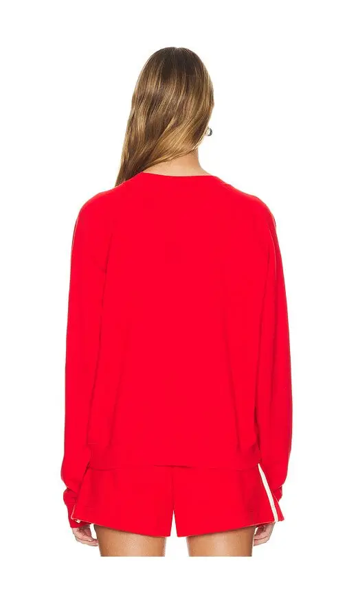 Donni. Eco Terry Crewneck Sweatshirt - Tomato