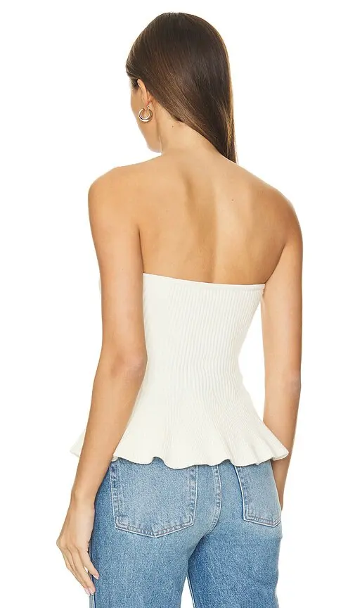 Line & Dot Saffy Top - Ivory