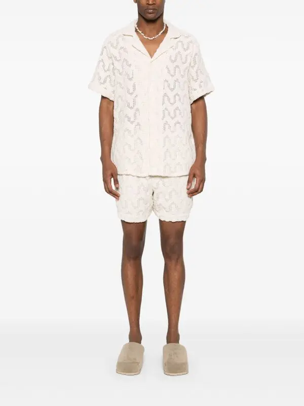 OAS Company Atlas Mid-rise Deck Shorts - Neutrals