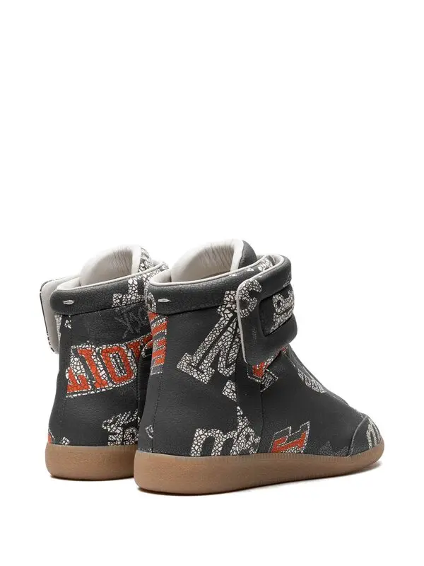 Maison Margiela風future high Maison Margiela Future High Elephant Sneakers - Grey | Editorialist