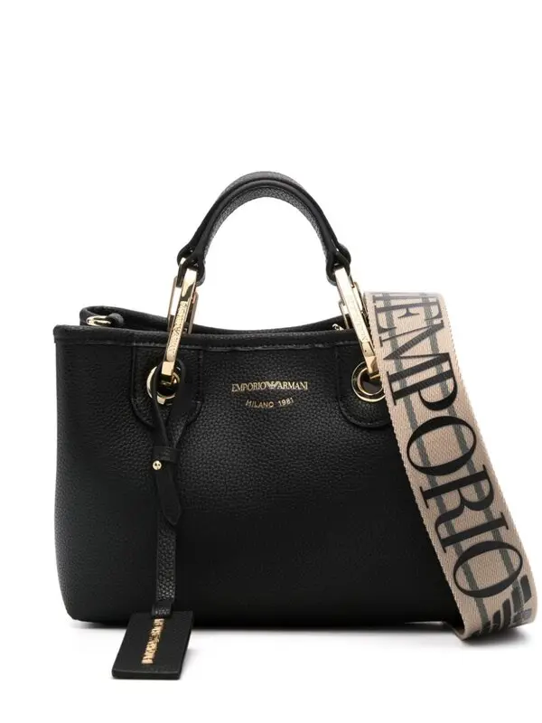 Emporio Armani Logo-debossed Crossbody Bag - Black