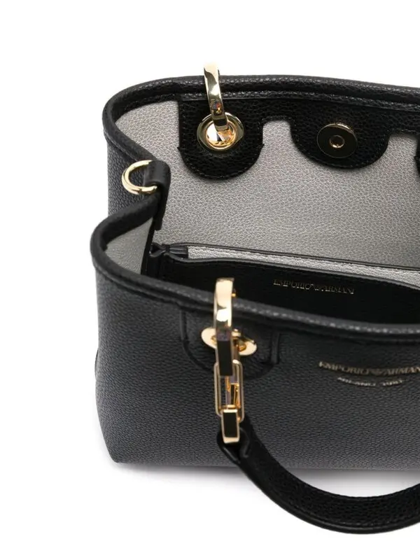 Emporio Armani Logo-debossed Crossbody Bag - Black