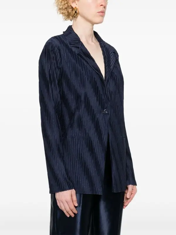 Giorgio Armani Plissé-effect Blazer