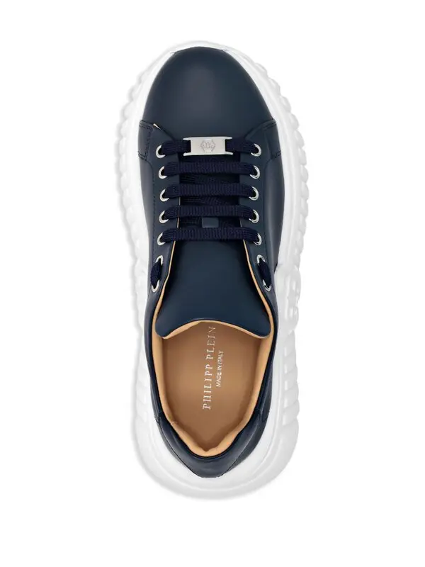 Philipp Plein Supersonic Leather Sneakers - Blue