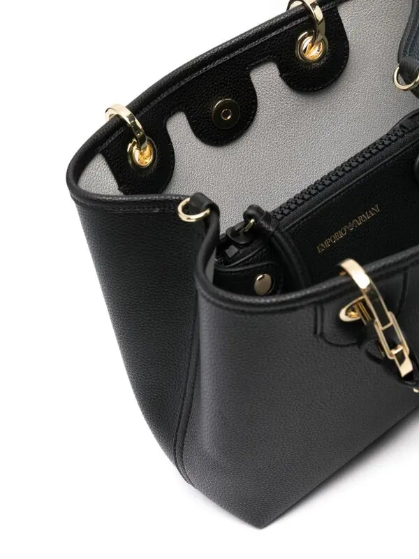 Emporio Armani Debossed Tote Bag - Black